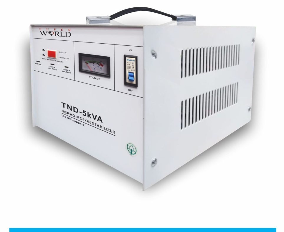 Super World Servo Stabilizer TND-5kva 5000VA 140V-250V